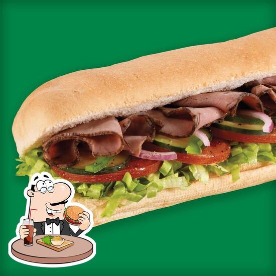 Menu at Subway fast food, Elliot Lake