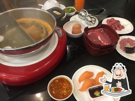 Menu at Hot Pot Buffet restaurant, Bangkok, Fashion Island