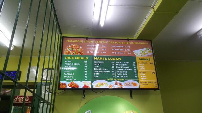 Menu at Emman's Pancit Malabon At Iba Pa restaurant, Quezon City