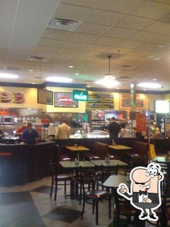 Menu at Jason's Deli restaurant, Waco