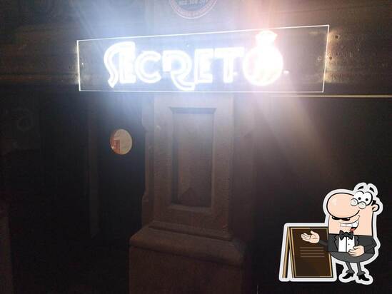 Menu at Secreto pub & bar, Barcelona