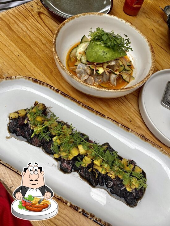 Menu at Humar restaurant, Oaxaca, Mariano Matamoros 501