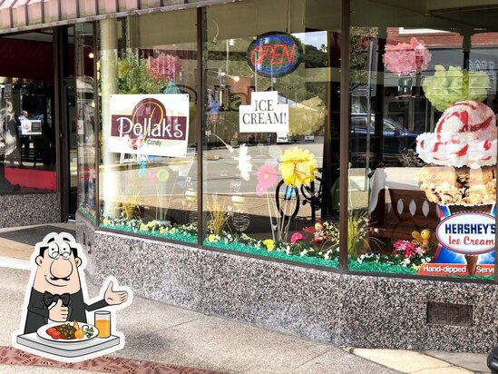Menu at Pollak's Candies, Pittsburgh