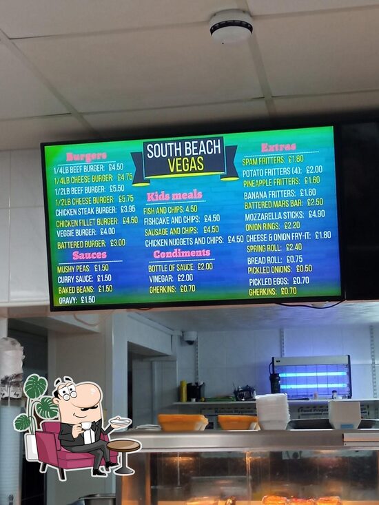 South Beach Vegas Fish Bar, Hunstanton - Restaurant menu, prices and ...