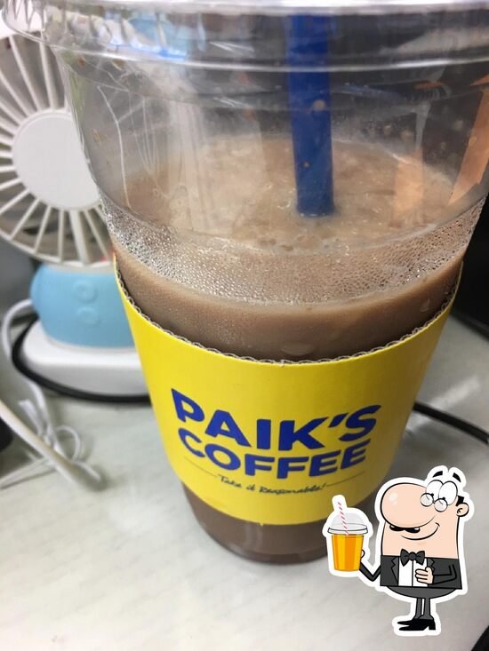 Menu at PAIK'S COFFEE, Gwacheon-si, 별양상가1로 25