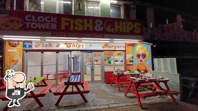 Menu at Clock Tower Fish 'n' Chips restaurant, Skegness