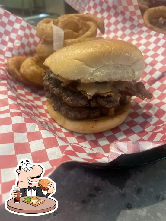 Menu at Comeback Burger restaurant, Petersburg