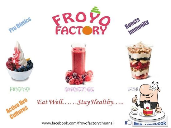 Menu at Froyo Factory, Chennai, 2 Old No 20/New No