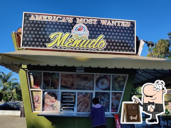 Menu at America's most wanted menudo restaurant, Pico Rivera