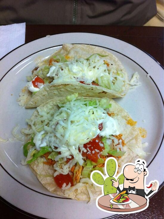 Menu at Tacos Tony restaurant, Leamington