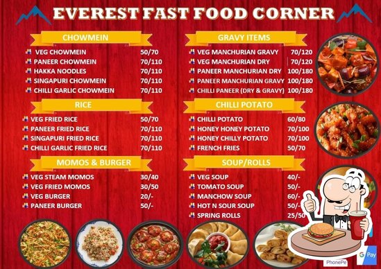 Menu at EVEREST FAST FOOD CORNER, Ghaziabad