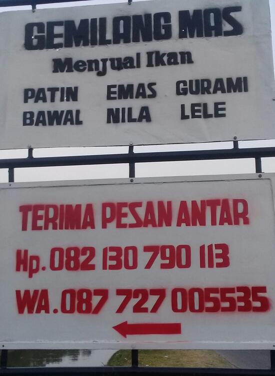 Menu at Gemilang Mas restaurant, Cipedang