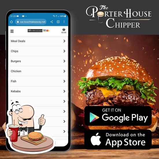 Menu at The Porterhouse Chipper, Castlebridge