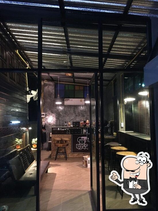 Menu at Boss Cafe, Tha Chai