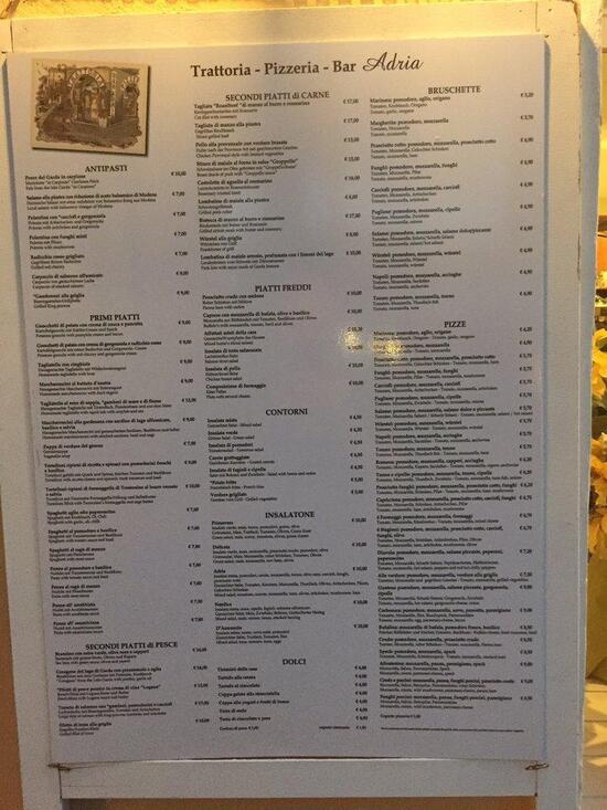 Menu da LE ROSE - COFFEE - FOOD - DRINKS pub & bar, Gardone Riviera
