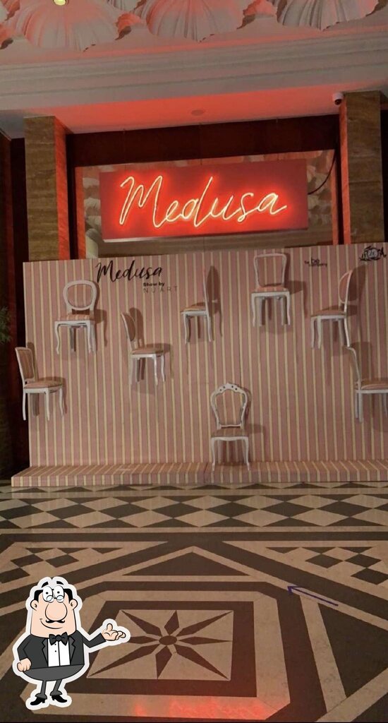 Menu at Medusa Cannes restaurant, Cannes