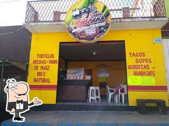 Menu at Sazon Mexicano restaurant, Buenavista