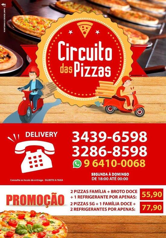 Menu at Circuito das Pizzas pizzeria, Rio de Janeiro, Freguesia ...
