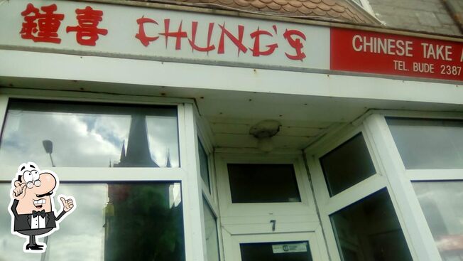 Menu at Chung's fast food, Bude