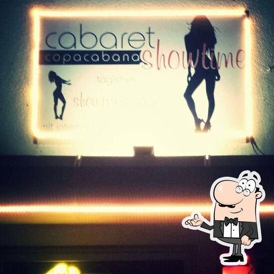 Menu at Cabaret Show-Time "Table Dance", Lindau