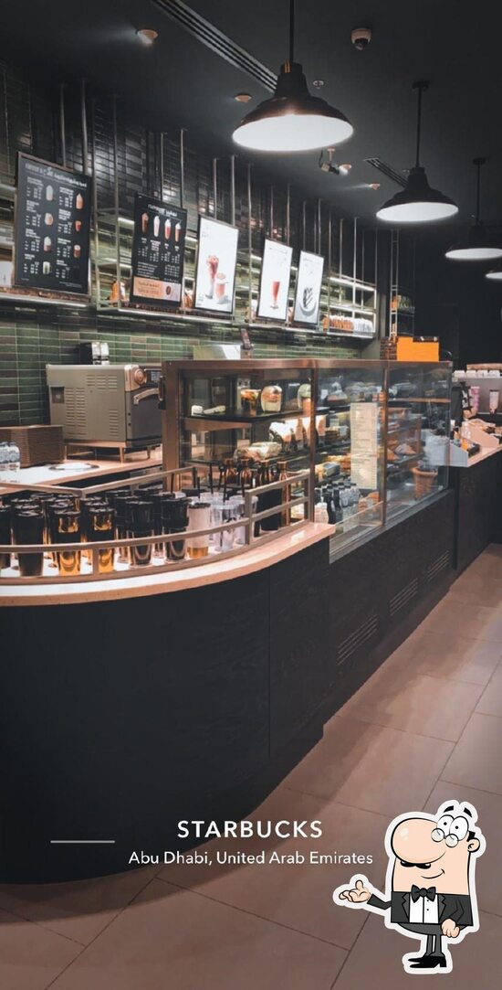 Menu at Starbucks, Abu Dhabi, Unit 1A