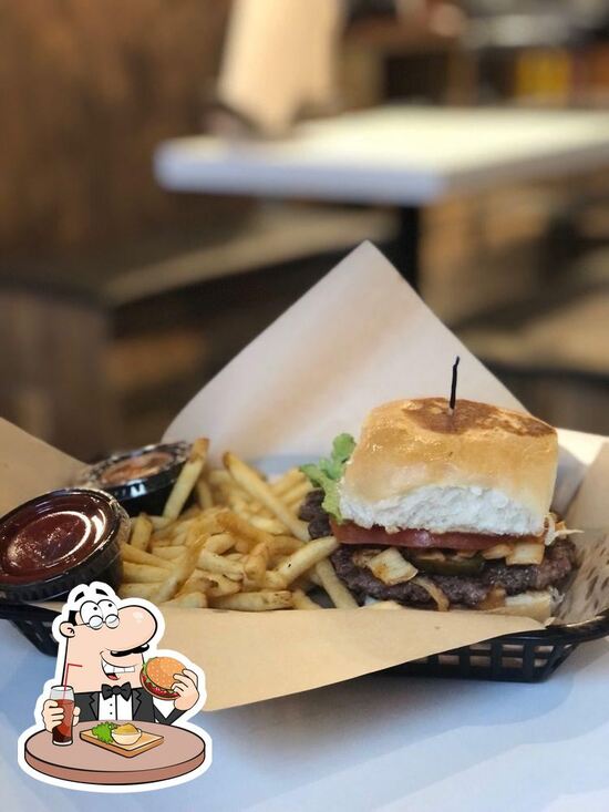 Menu at LA Burger restaurant, Grapevine