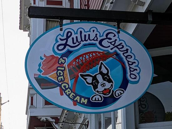 Menu at Lulu's Espresso & Ice Cream, La Conner