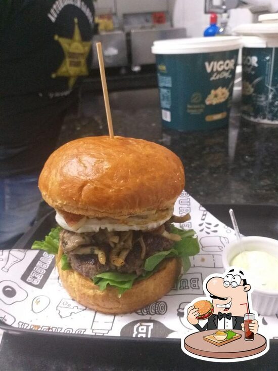 Menu em Sheriff's Burger restaurante, Lins