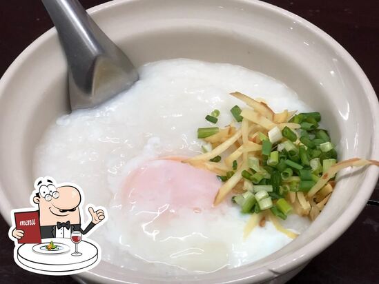 Menu at Hongte Congee restaurant, Bangkok, ซ.โชคชัยร่วมมิตร