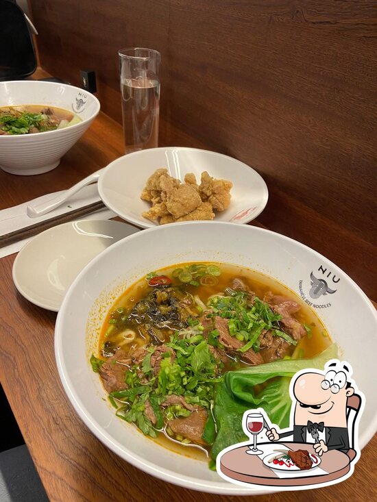 Menu at NIU Taiwanese Beef Noodles restaurant, London