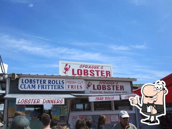 Menu at Sprague's Lobster restaurant, Wiscasset, 22 Main St