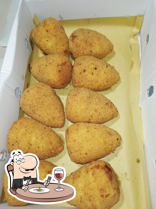 Menu at Arancini di Sicilia restaurant, Rome