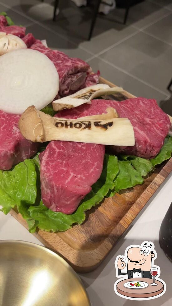 Menu at KOHO Korean BBQ House, Hanover