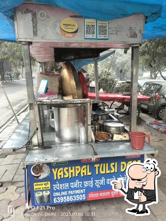 Menu at Yashpal chole kulche, New Delhi