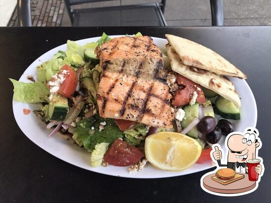 Menu at Petra cafe, Orinda