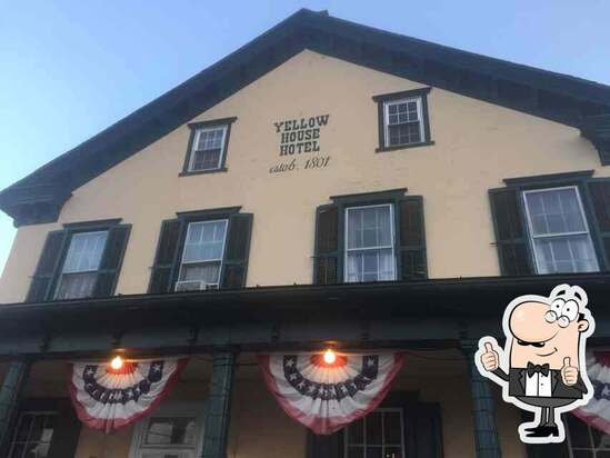 Menu at Yellow House Hotel restaurant, USA