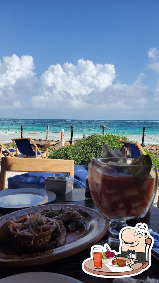 Menu at Berna Tulum restaurant, Tulum