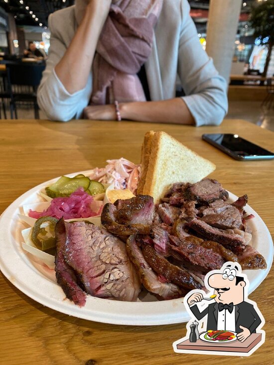Menu at Roots BBQ, Prague