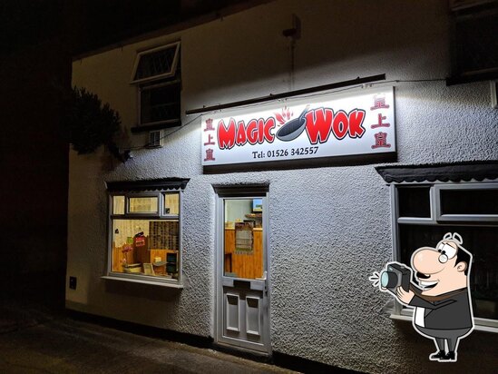 Menu at Magic Wok fast food, Coningsby