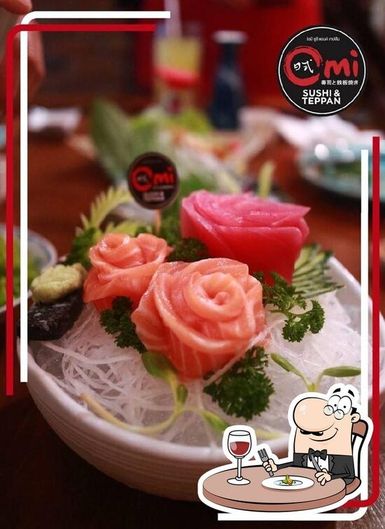 Menu at Omi Sushi & Teppan restaurant, Bangkok