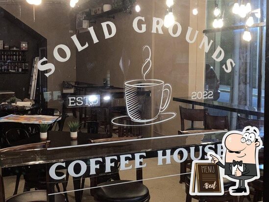 Menu at Solid Grounds Coffee House, Scottsville