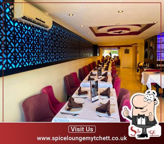 Menu at Spice Lounge restaurant, Camberley