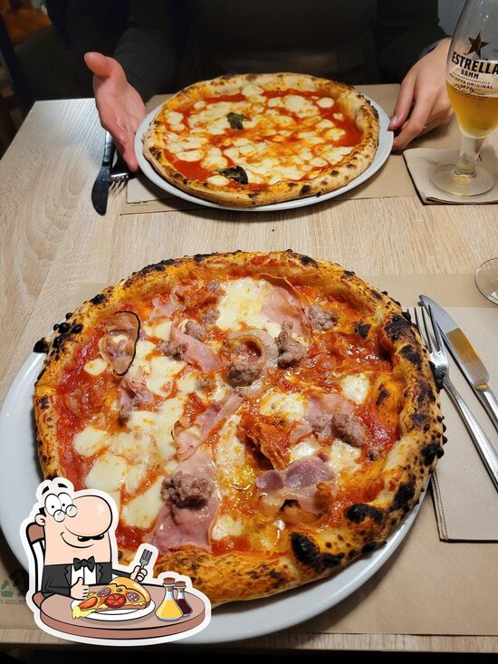 Menu at Arte de la Pizza restaurant, Barcelona
