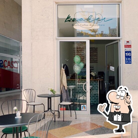 Menu at Booker cafe, Lisbon