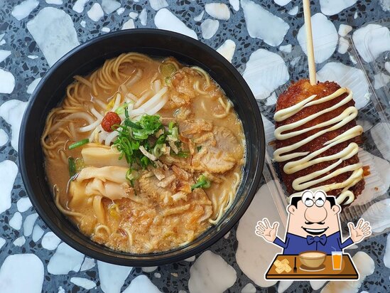 Menu at Ippin Ramen restaurant, Newtown