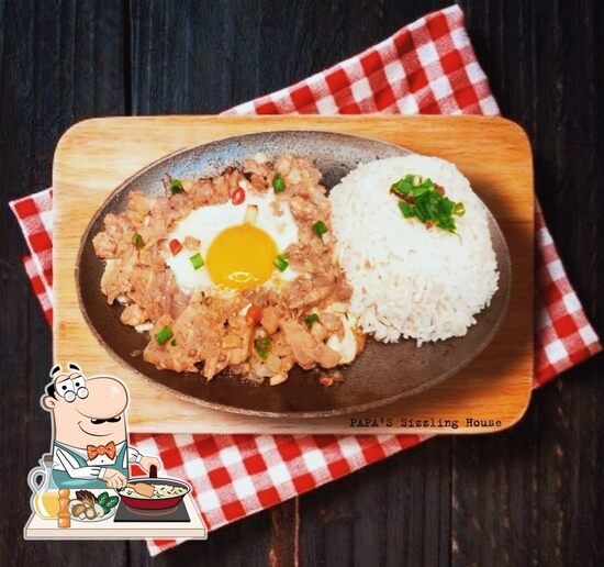 Menu at Papa’s Sizzling House restaurant, Baler