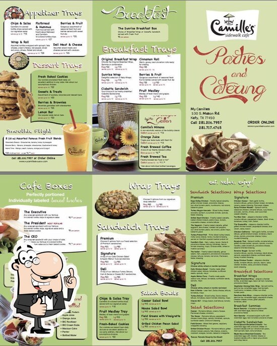 Carta de My Camille's Cafe / Camille's Sidewalk Cafe, Cypress