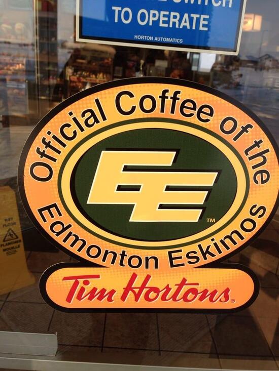 Menu at Tim Hortons fast food, Fort Saskatchewan, 30 Westpark Blvd