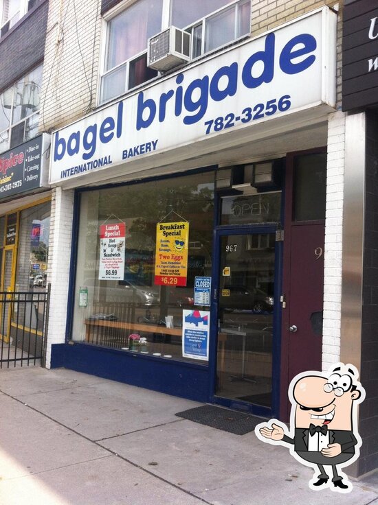 Menu at Bagel Brigade cafe, Toronto