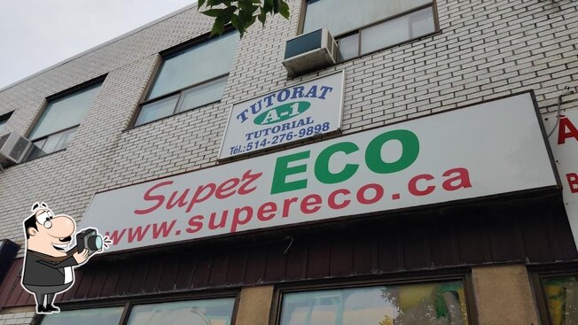 Menu at Super eco, Montréal